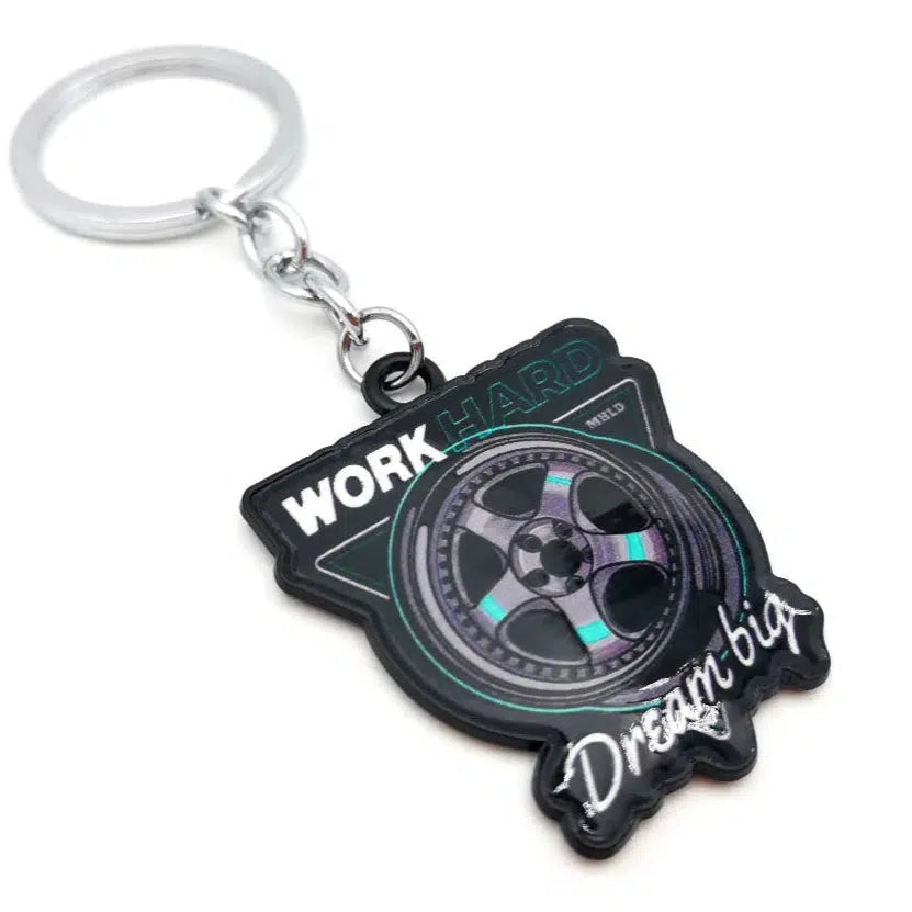 Work Hard Dream Big Keyring – JDM Performance