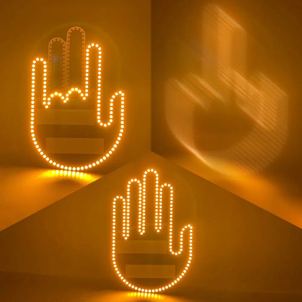 LED Illuminated Middle Finger Gesture Light Gesture – JDM Performance