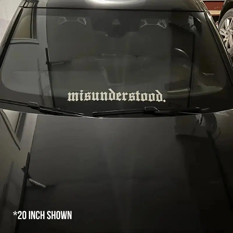 Misunderstood Windshield Decal Sticker – JDM Performance