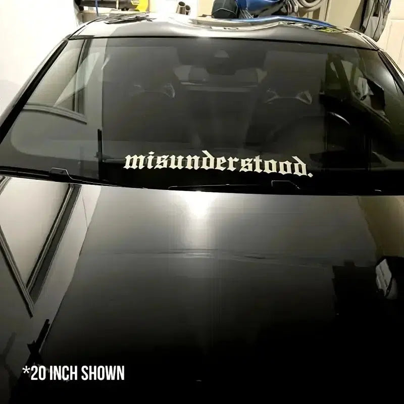 Misunderstood Windshield Decal Sticker – JDM Performance