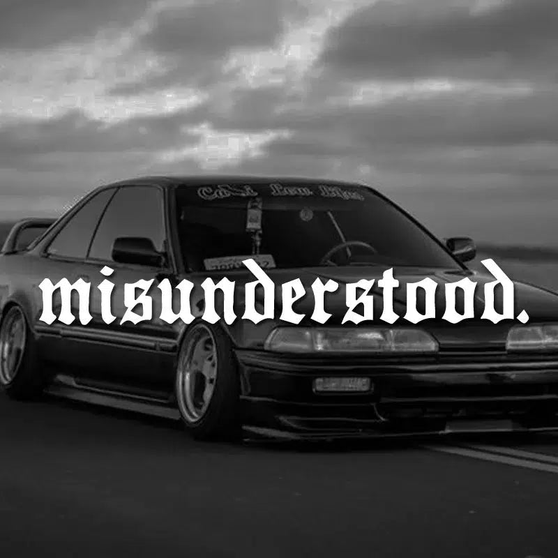 Misunderstood Windshield Decal Sticker – JDM Performance