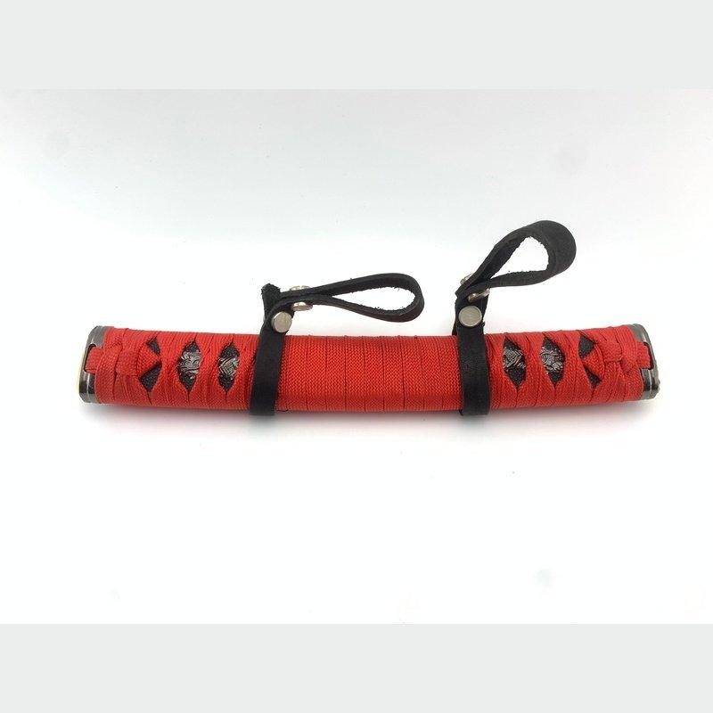 Universal 20cm JDM Samurai Roof Tsurikawa Handle Red+Black JDM Performance