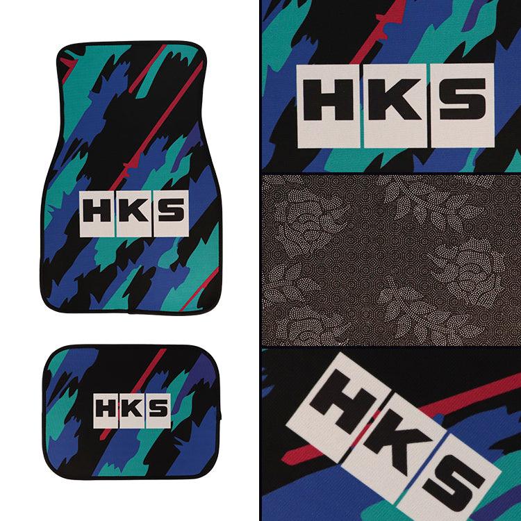 HKS Racing Fabric Car Floor Mats Interior Carpets JDM... – JDM Performance